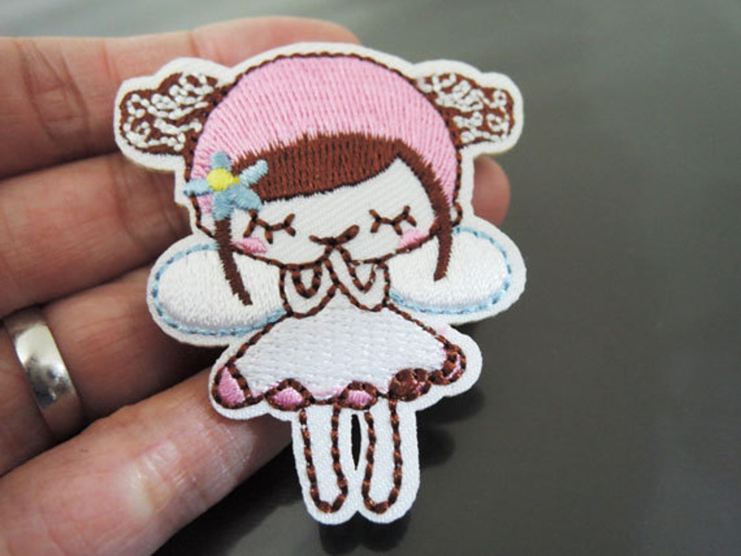 Cute Little Girl Patch Lady Patches Badge Patch Applique Embroidered ...