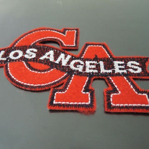 Los Angeles Letter Patches - Iron on or Sewing on Patch USA Country CA ...