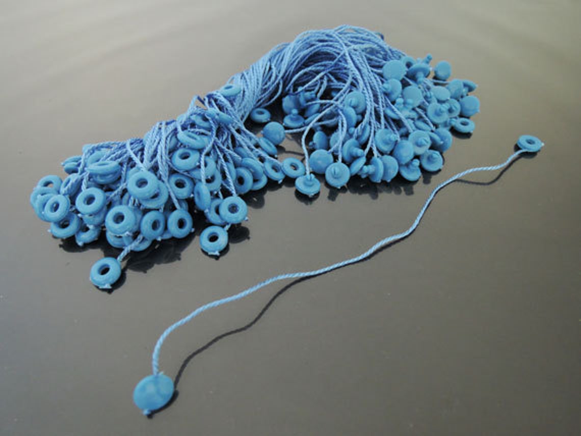 Hang Tag String 100pcs Sky Blue Clothing Hang Tag String | Etsy