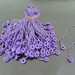 Hang Tag String 100pcs Purple Hang Tag String With Round Plastic ...