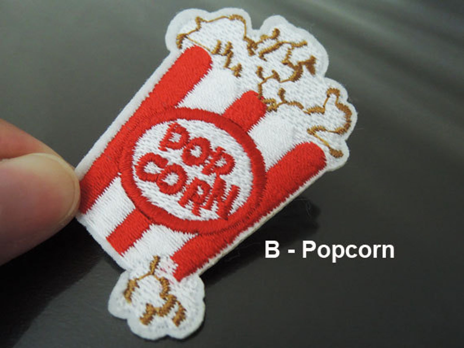 Pizza Patches or Popcorn Patches Iron on Patch or Sewing on | Etsy