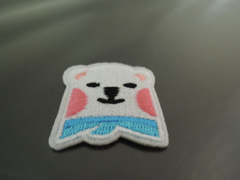 Iron On Patch Cute Polar Bear Cub Patches Small Animal Patch | Etsy