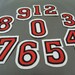 Number Patches Iron on or Sewing on Patch 0-9 Number Patches Red Patch ...