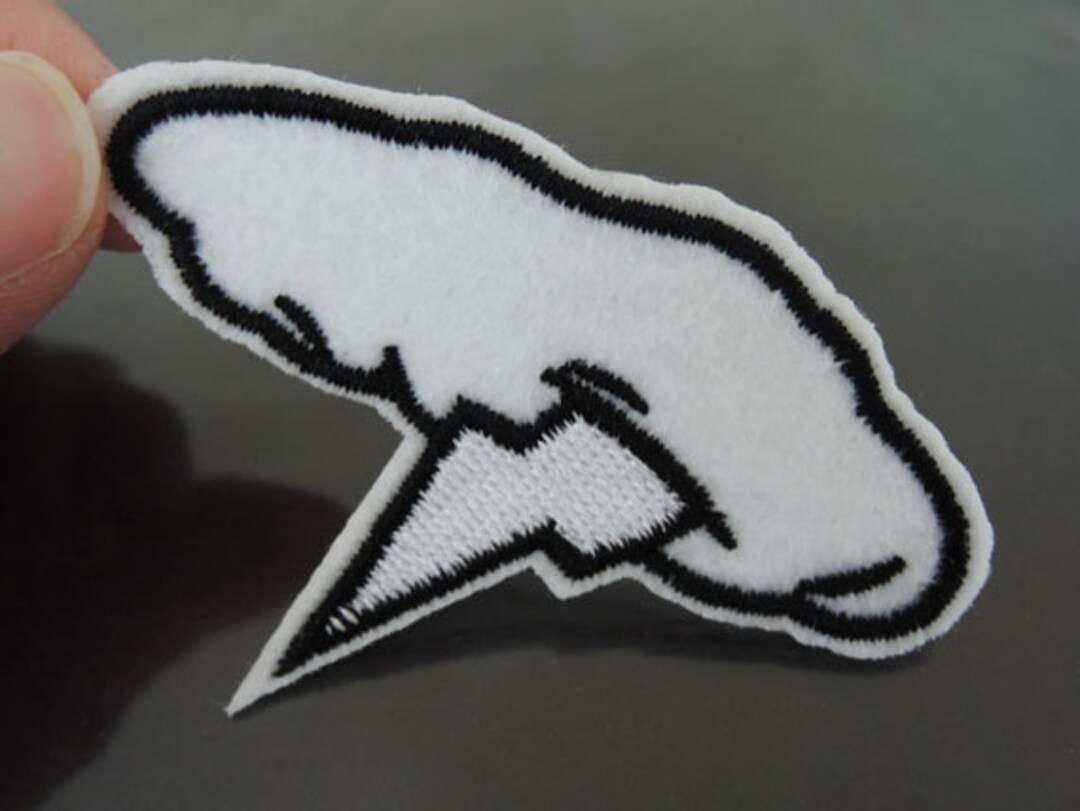 Flash Cloud Patches - Iron on Patches or Sewing on Patch Black White ...
