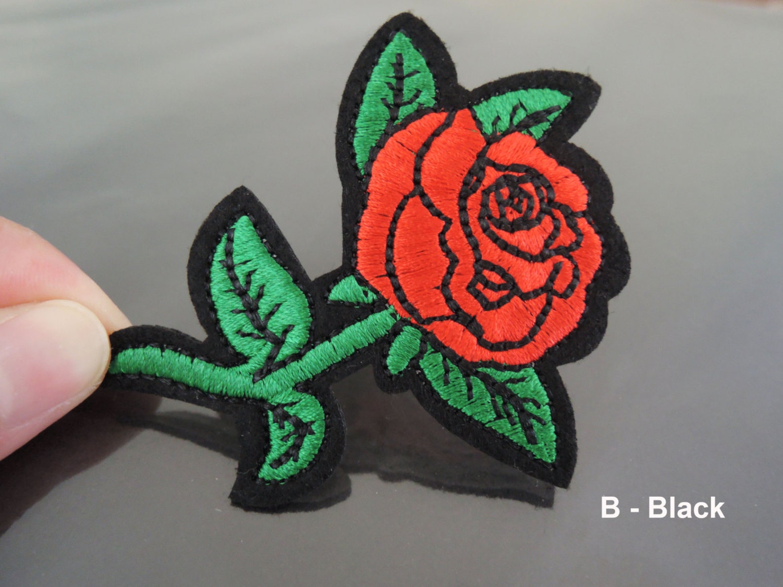 Iron on Patch Rose Patch Red Rose Flower Patch Flowers Patch - Etsy