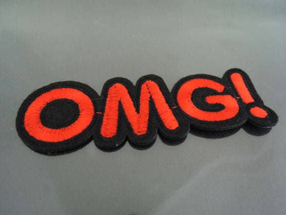 OMG Letter Patches Iron on or Sewing on Patch Letter Patches - Etsy