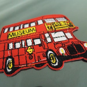 Iron on Patch - Bus Patch Red Bus Patch Museum Bus Patches Tour Buses ...