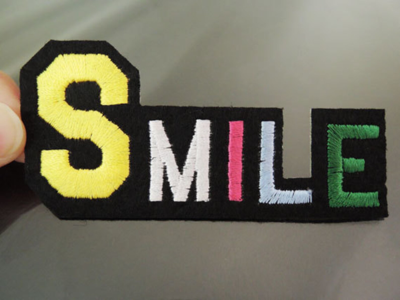 SMILE Letter Patches - Iron on or Sewing on Patch SMILE Patches Word ...