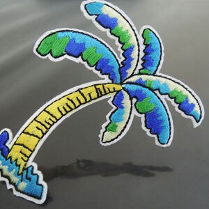 Iron on Patch - Coconut Palm Tree Patches Green Tree Patch Summer ...