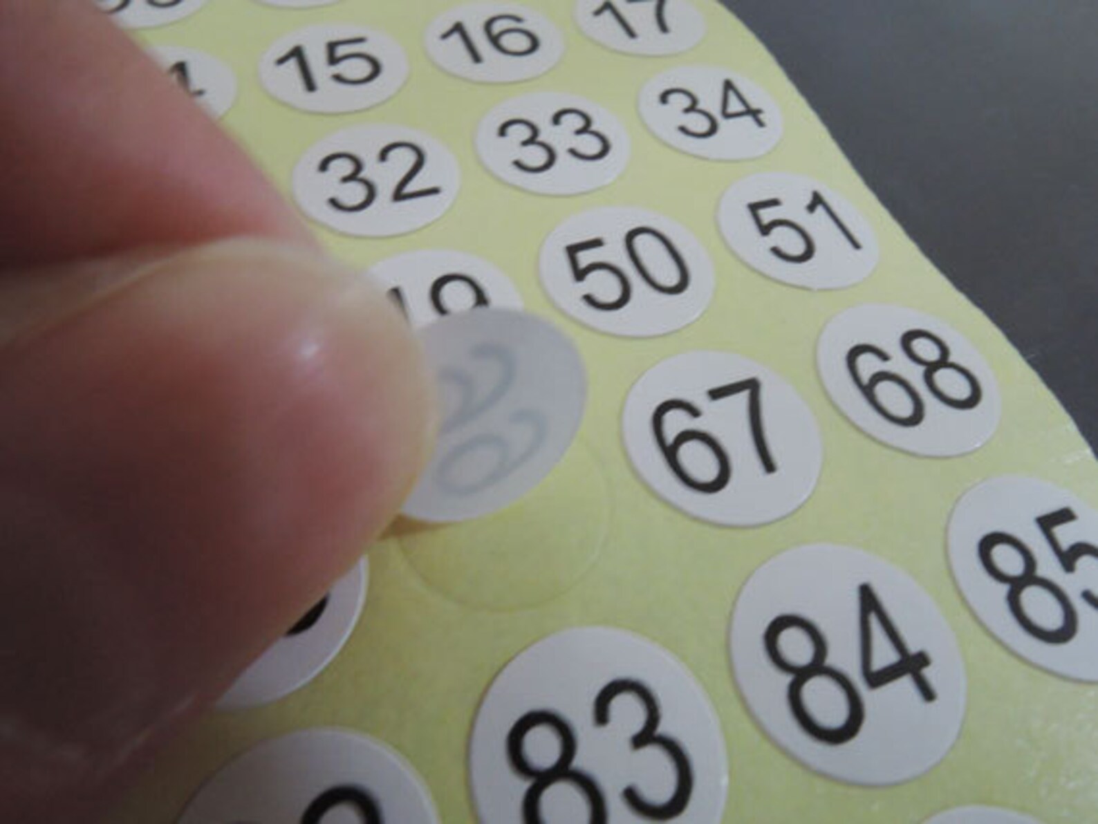 1-102 Number Stickers Small Round Black Number Sticker - Etsy