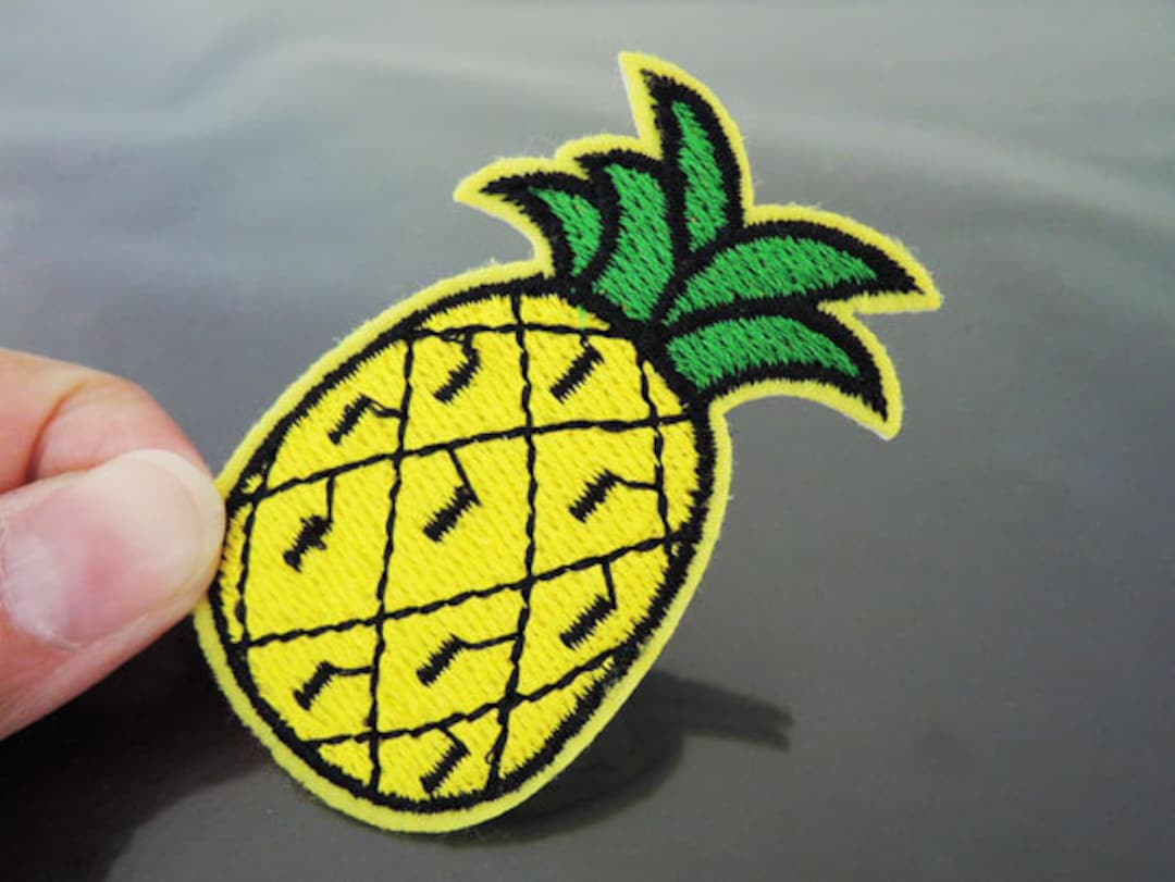 Pineapple Patch Fruit Patches Yellow Patch Applique Embroidered Patch ...