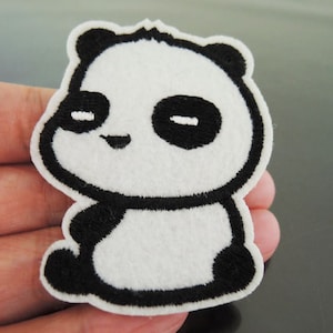 Cute Panda Patch Animal Cartoon Patches Badge Patch Applique ...