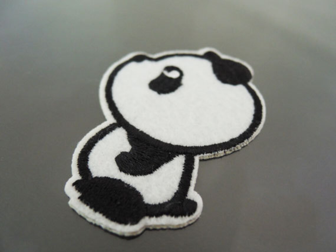 Cute Panda Patch Animal Cartoon Patches Badge Patch Applique | Etsy