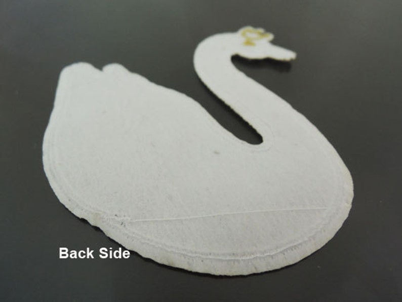 Iron On Patch White Swan Patches Iron On Applique | Etsy
