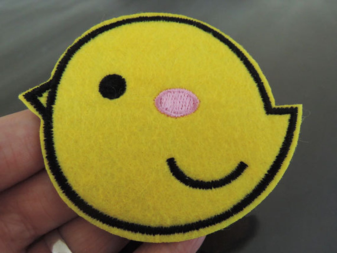 Chicken Patches - Iron on Patches or Sewing on Patch Cute Yellow ...