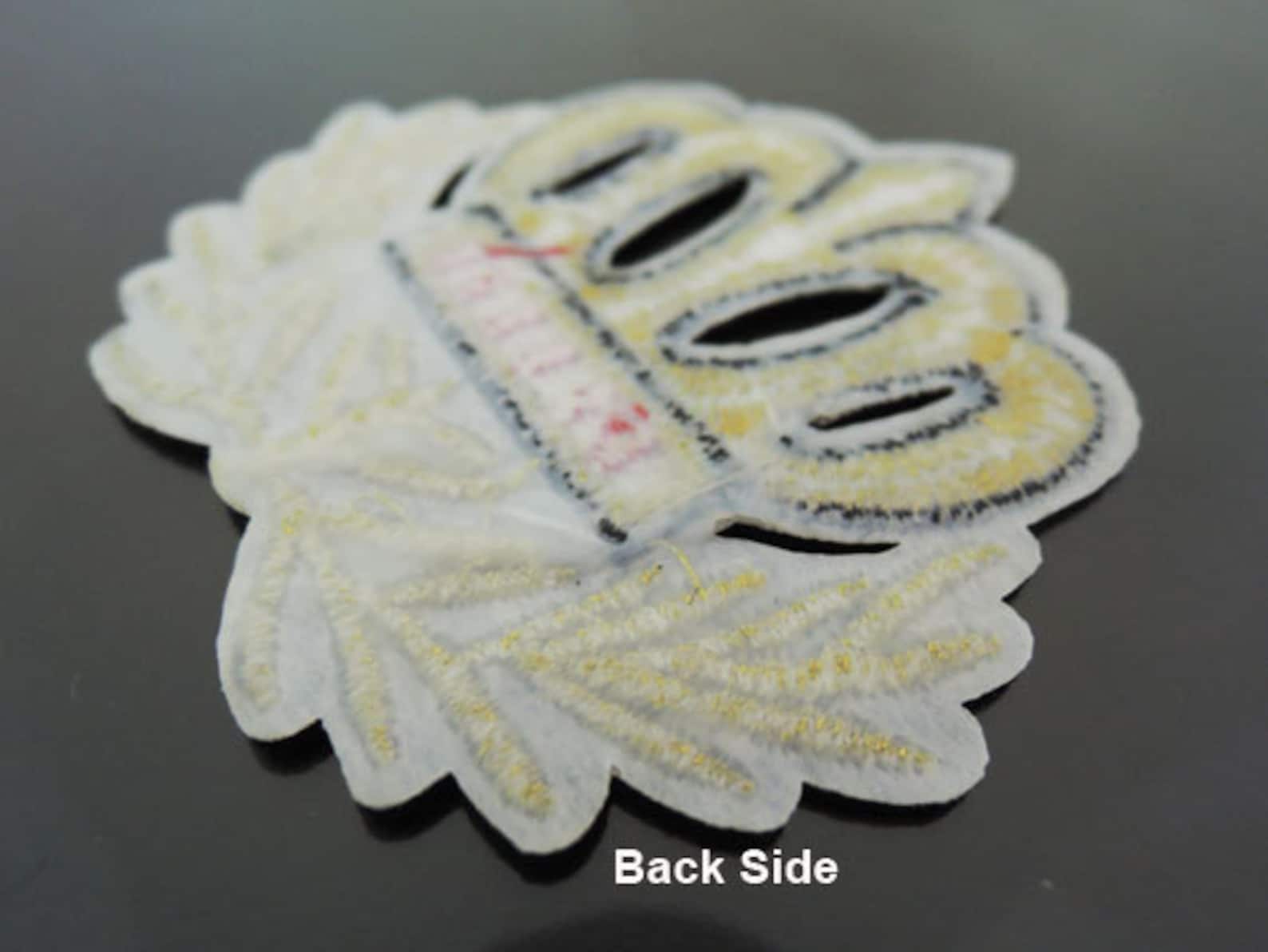Iron on Patch Crown Patches Gold Patch Applique Embroidered - Etsy