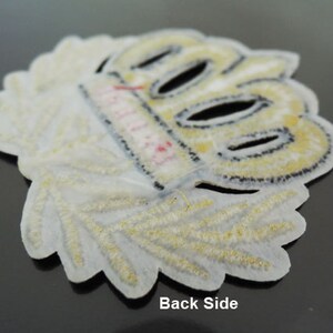 Iron on Patch - Crown Patches Gold Patch Applique Embroidered Patch Sew ...