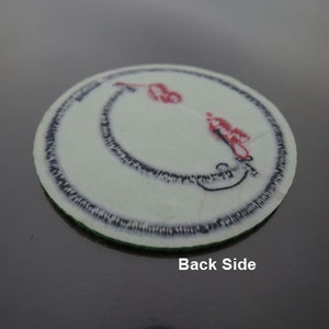Smile Face With Love Eye Patches Green Patch Applique Embroidered Patch ...