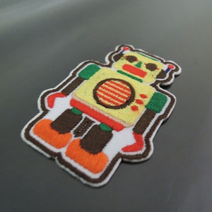 Robot Patches Iron on Patches or Sewing on Patch Yellow Patches ...