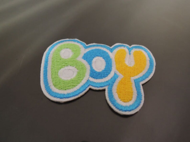 BOY Letter Patches Iron on or Sewing on Patch BOY Patches | Etsy