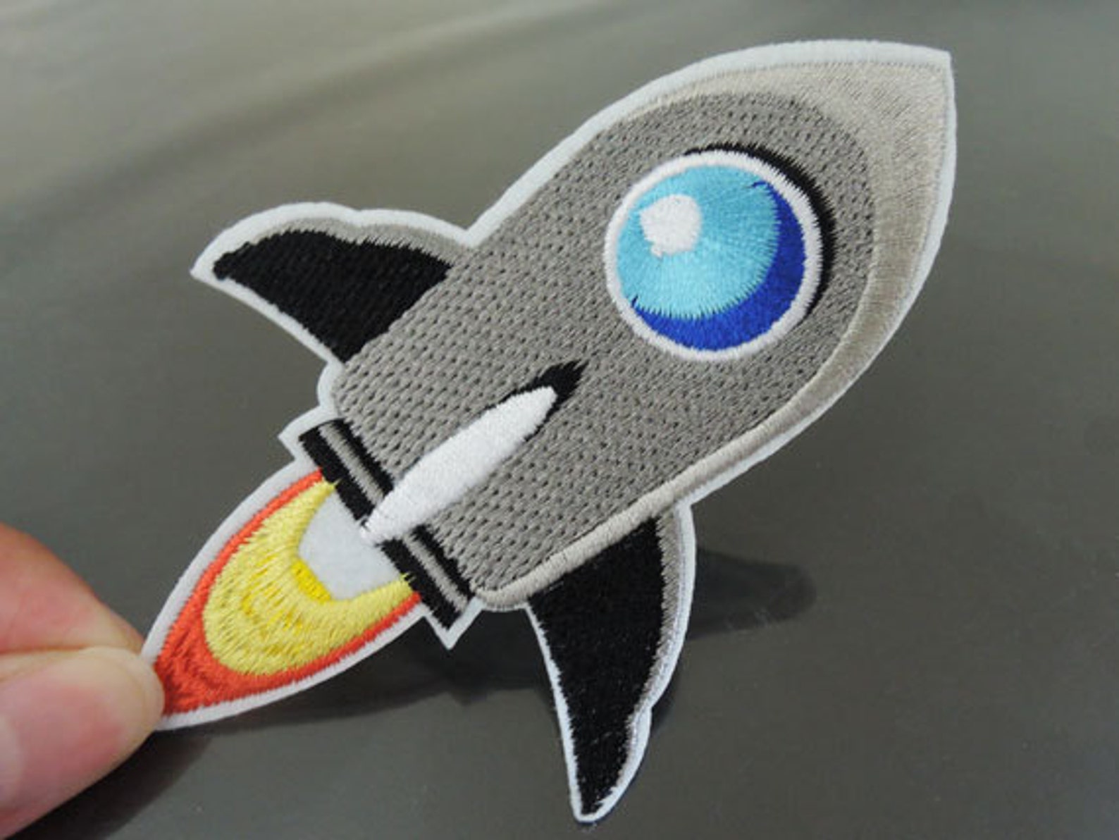 Iron on Patch Rocket Patches Space Projectile Patch Applique | Etsy