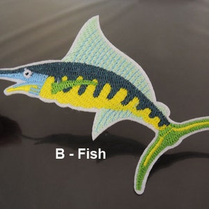 Iron on Patch - Crab Patch Fish Patch or Starfish Patch Ocean Marine ...