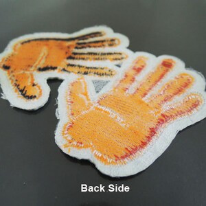 Double Hand Patch Two Hands Patches Badge Patch Applique Embroidered ...