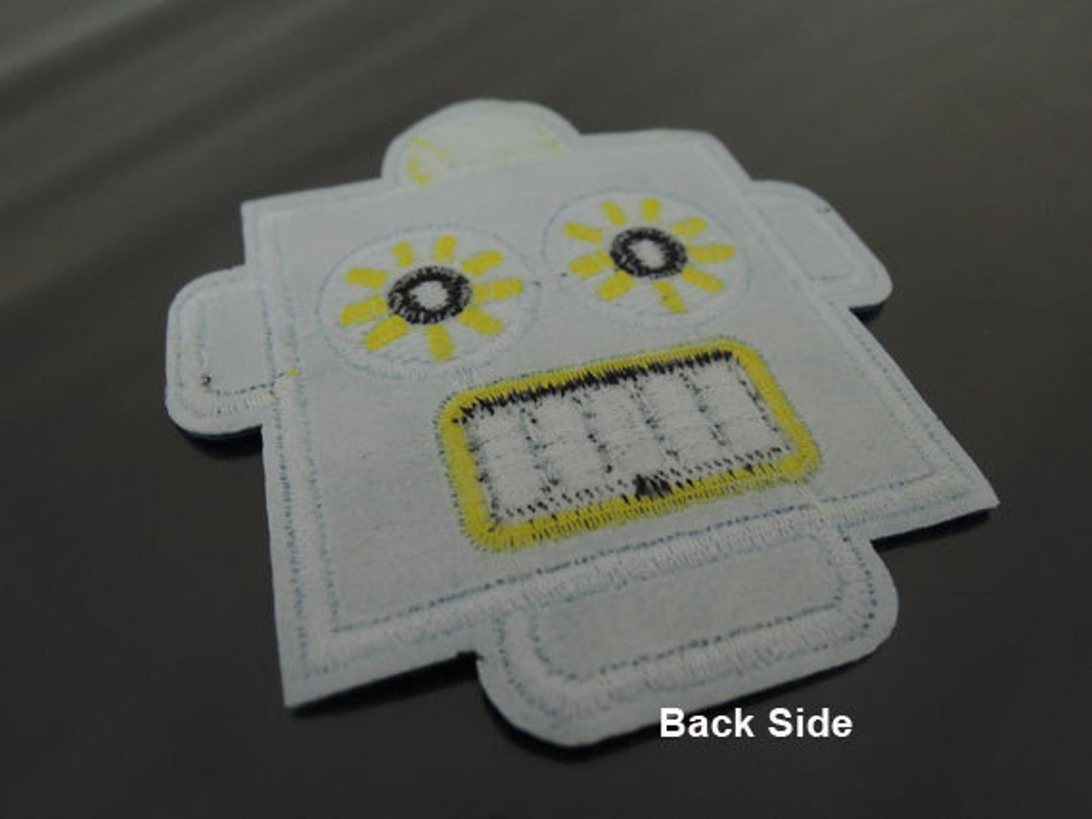 Robot Patches Iron on Patches or Sewing on Patch Blue Yellow | Etsy