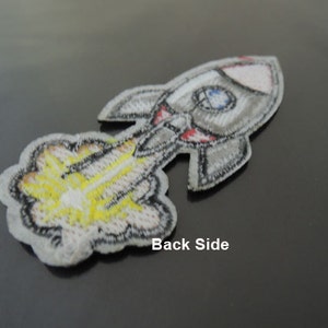 Iron on Patch - Rocket Patches Spacer Projectile Patch Applique ...