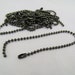 Ball Chain Keychain 10pcs Black Hang Tag Chain 140mm - Etsy