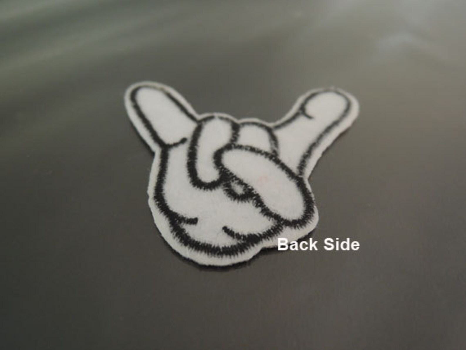 Iron on Patch Finger Patch Sign of the Horns Patch Black - Etsy