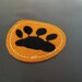Paw Patches - Iron on Patch Paw Print Patch Orange Black Paw Applique ...