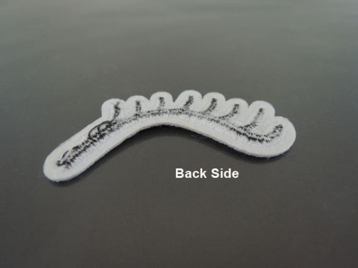 Iron on Patch - Eyelash Patch Black Eyelashes Patches Iron on Applique ...