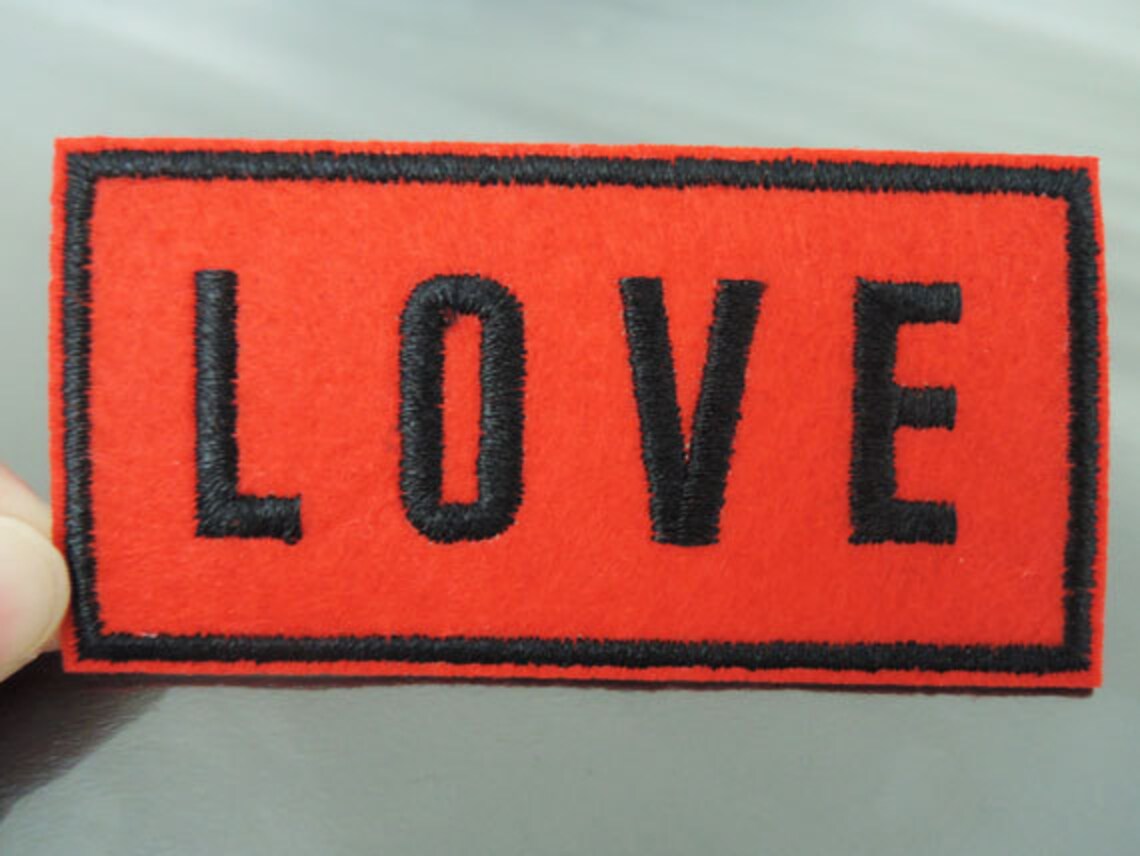 LOVE Letter Patches Iron on or Sewing on Patch Letter | Etsy