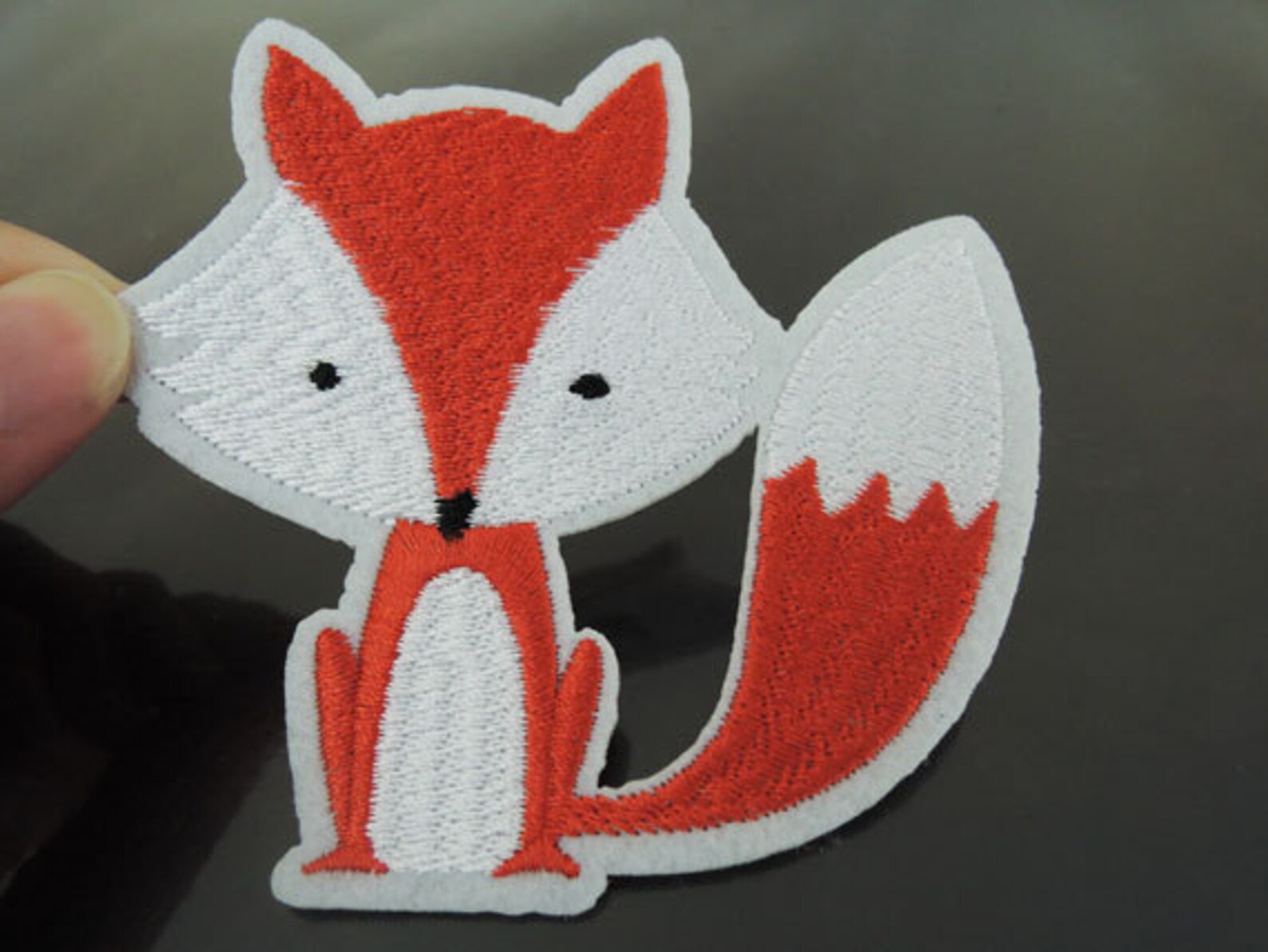 Iron on Patch Fox Patches Animal Patch Orange White Patches - Etsy
