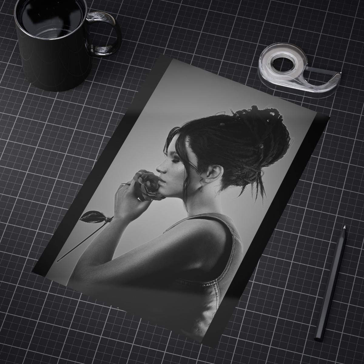 Panam Palmer Cyberpunk 2077 Black&white Unframed Print - Etsy