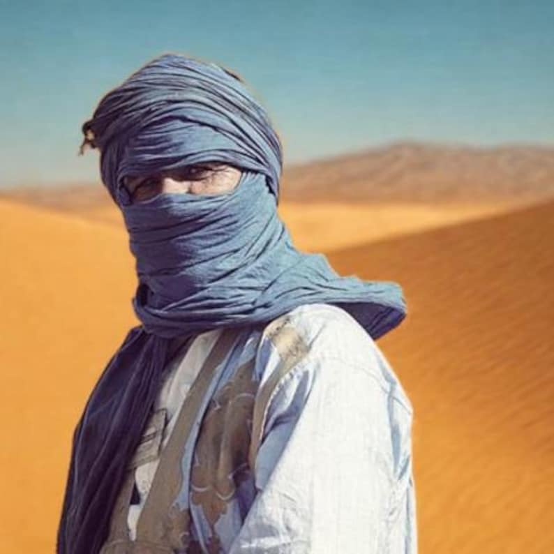 Traditional Desert Men’s Scarf-lightweight Sahara-inspired Shawl - Etsy