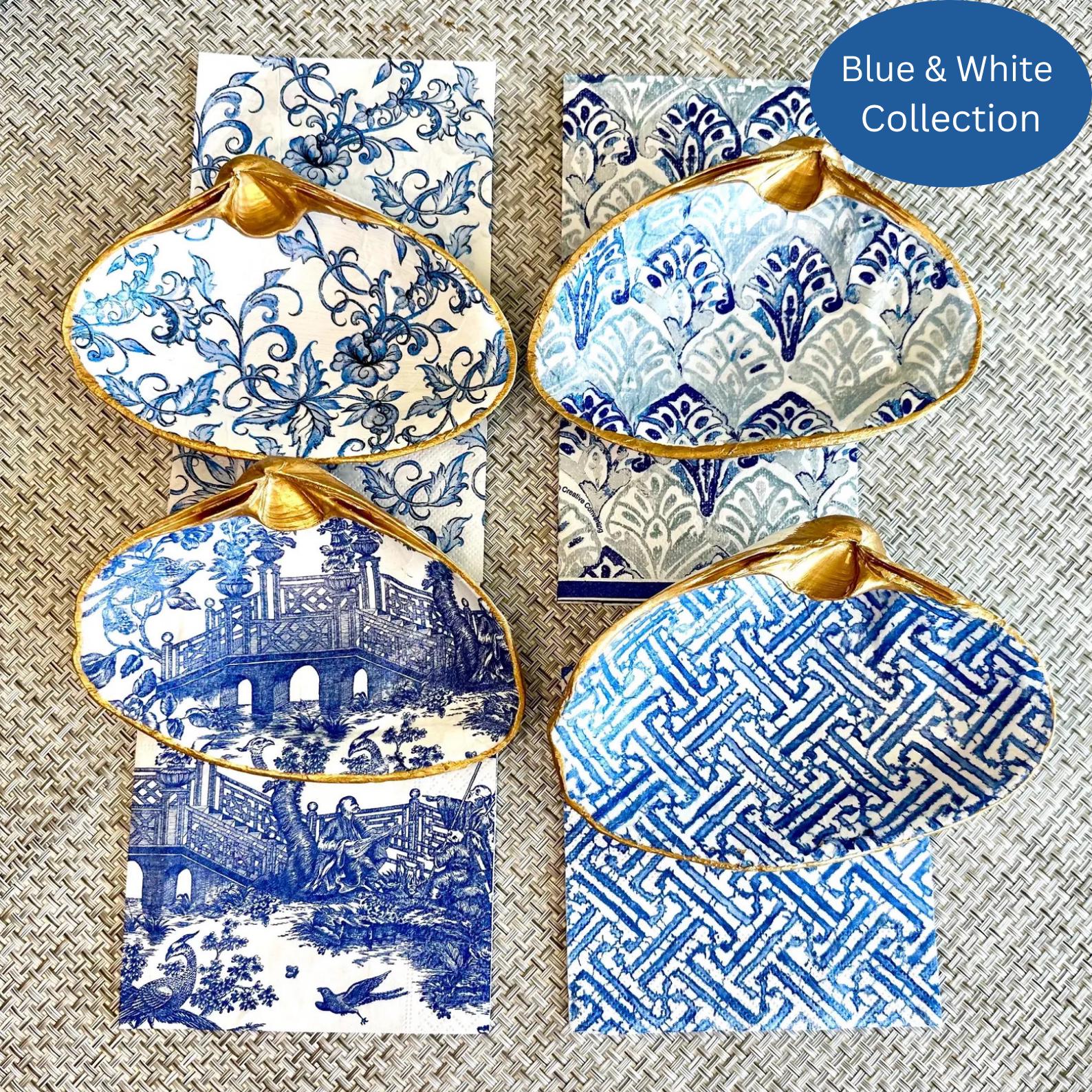 DIY Decoupage Clam Shell Kit: 4 Shells, Napkins, and Video Tutorial - Etsy