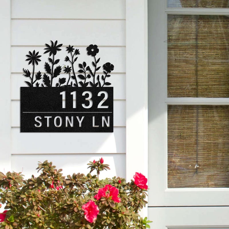 House Number Flower Box - Etsy