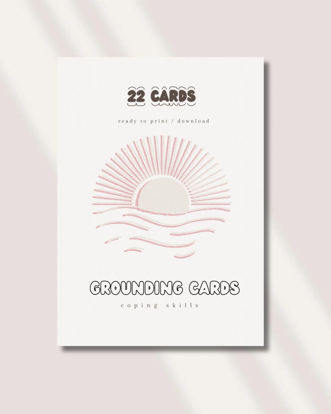 22 Digital Grounding Technique Cards – Mindfulness & Anxiety Relief ...