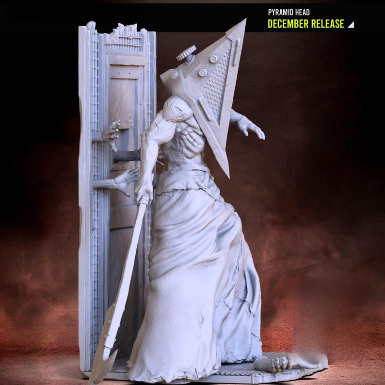 Pyramid Head From Silent Hill - STL Model for Resin Printer Figure 3D ...