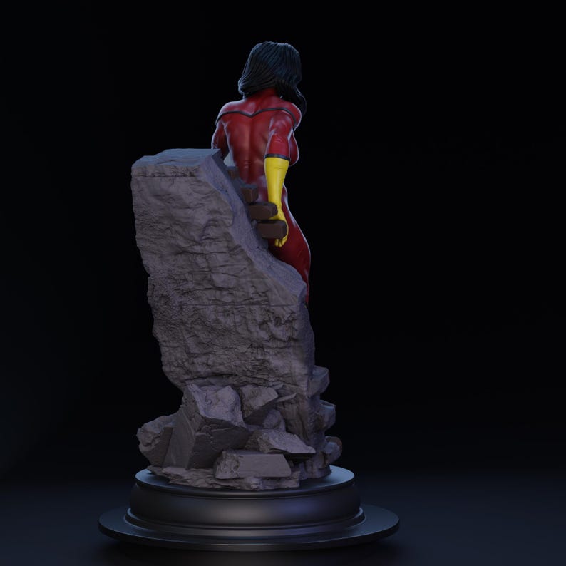 Spider Woman - STL Model for Resin Printer Figure 3D Printing - High ...