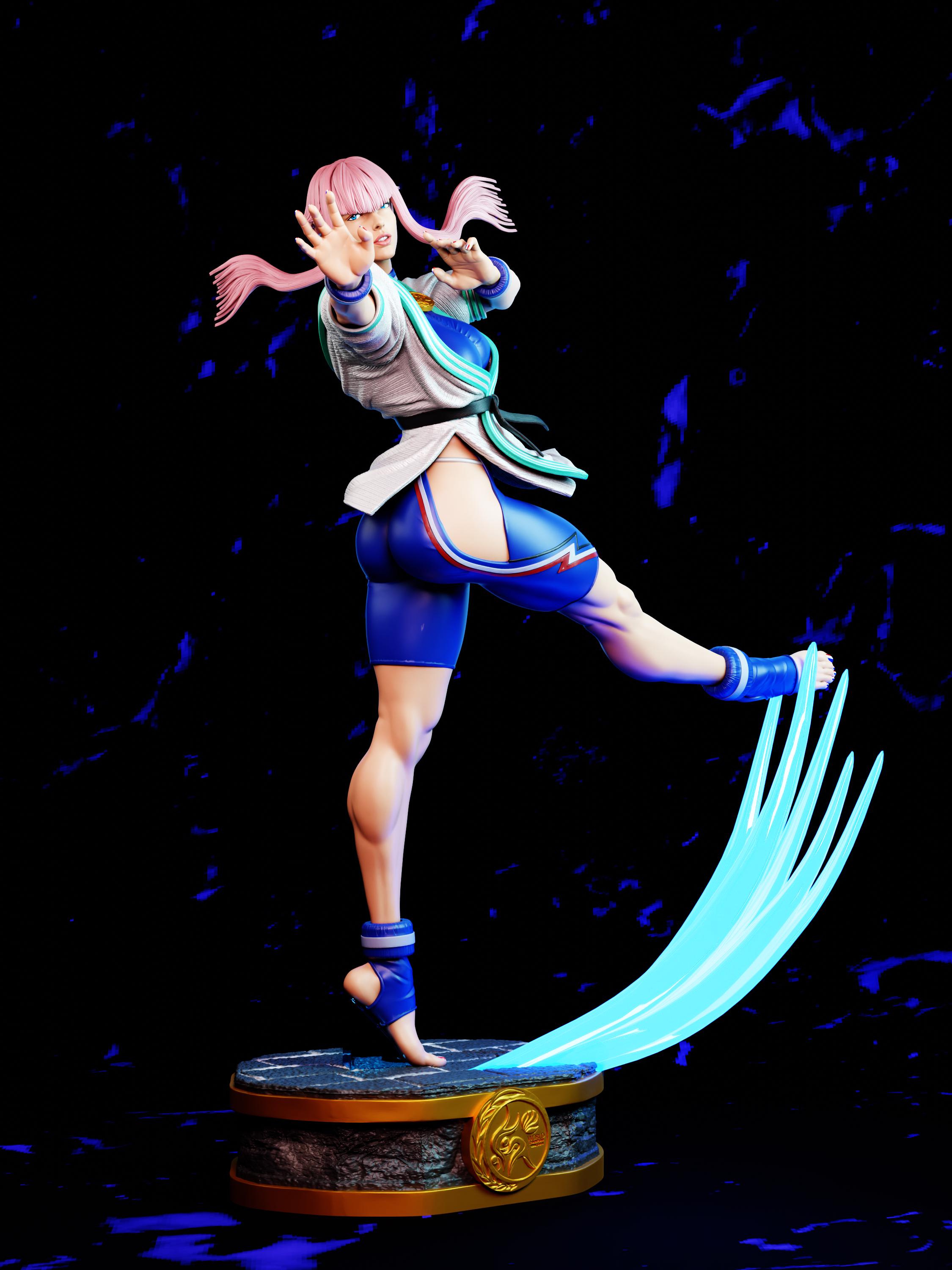 Manon From Street Fighter - STL Model for Resin Printer Figure 3D ...