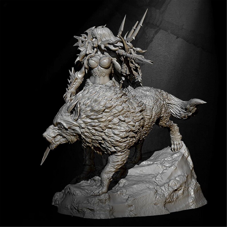 Red Sonja - STL Model for Resin Printer Figure 3D Printing - High ...