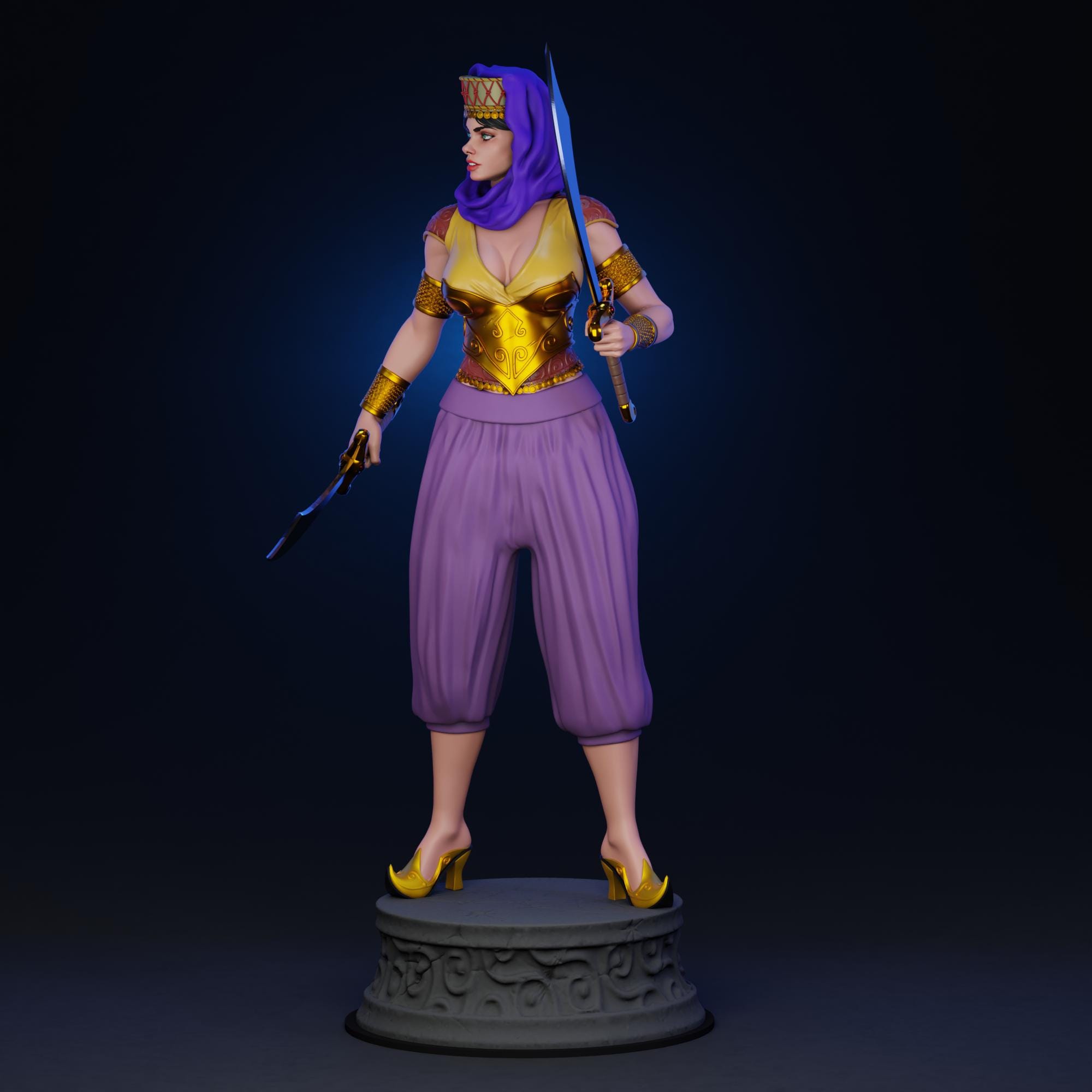 Talia Al Ghul - STL Model for Resin Printer Figure 3D Printing - High ...