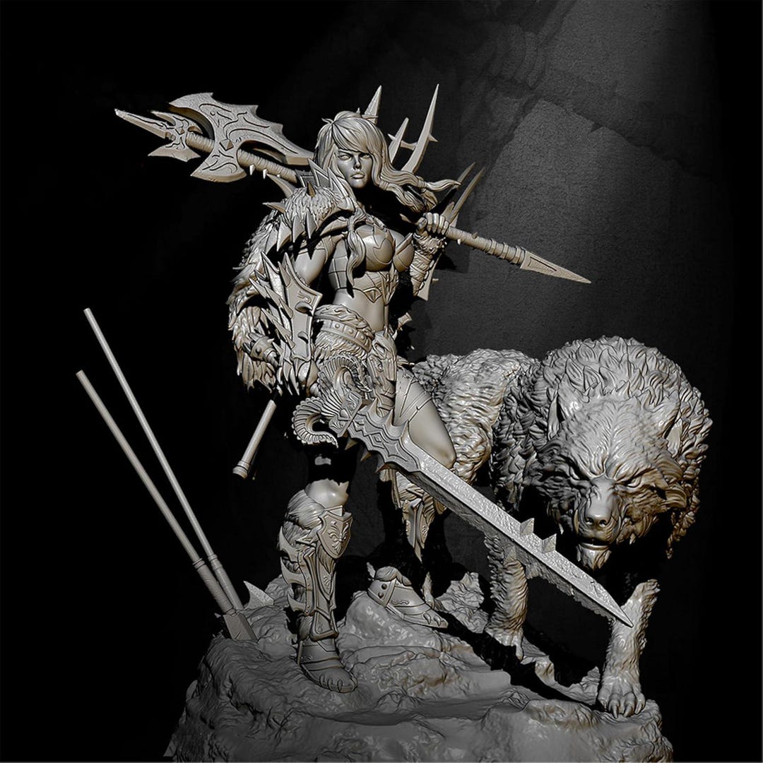 Red Sonja - STL Model for Resin Printer Figure 3D Printing - High ...