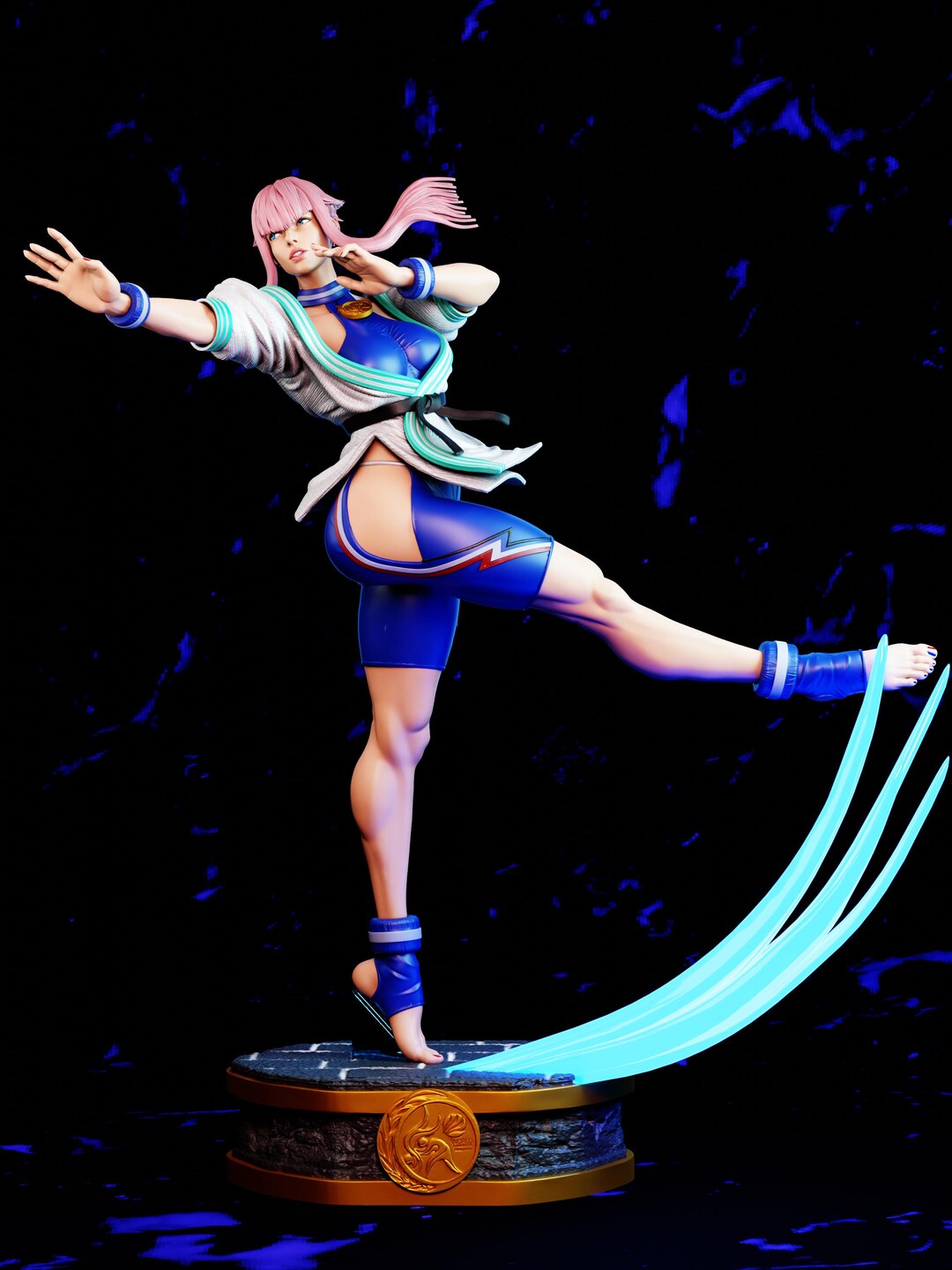 Manon From Street Fighter - STL Model for Resin Printer Figure 3D ...