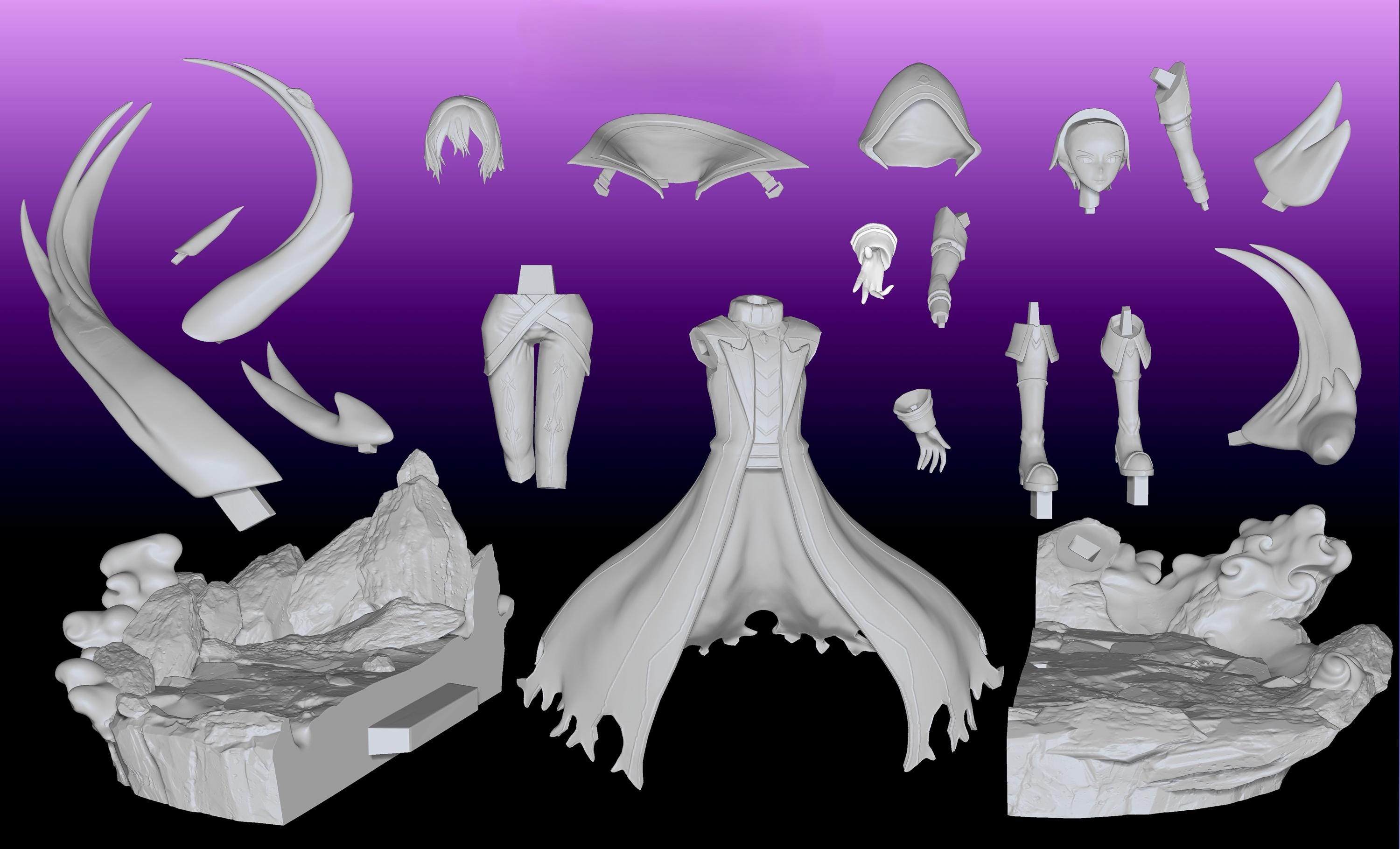 Cid Kagenou From the Eminence in Shadow - STL Model for Resin Printer ...