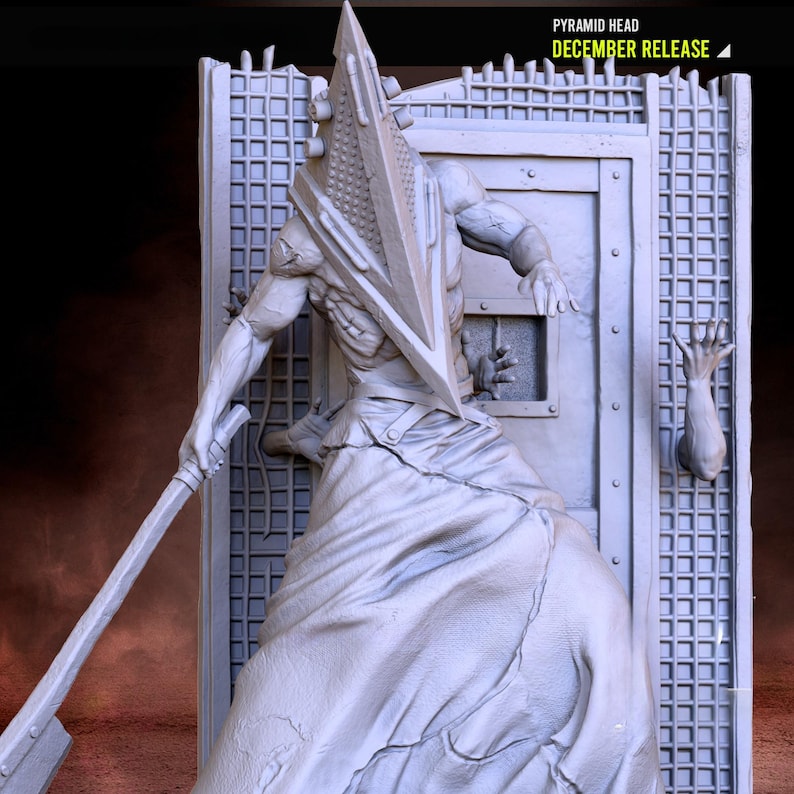 Pyramid Head From Silent Hill - STL Model for Resin Printer Figure 3D ...