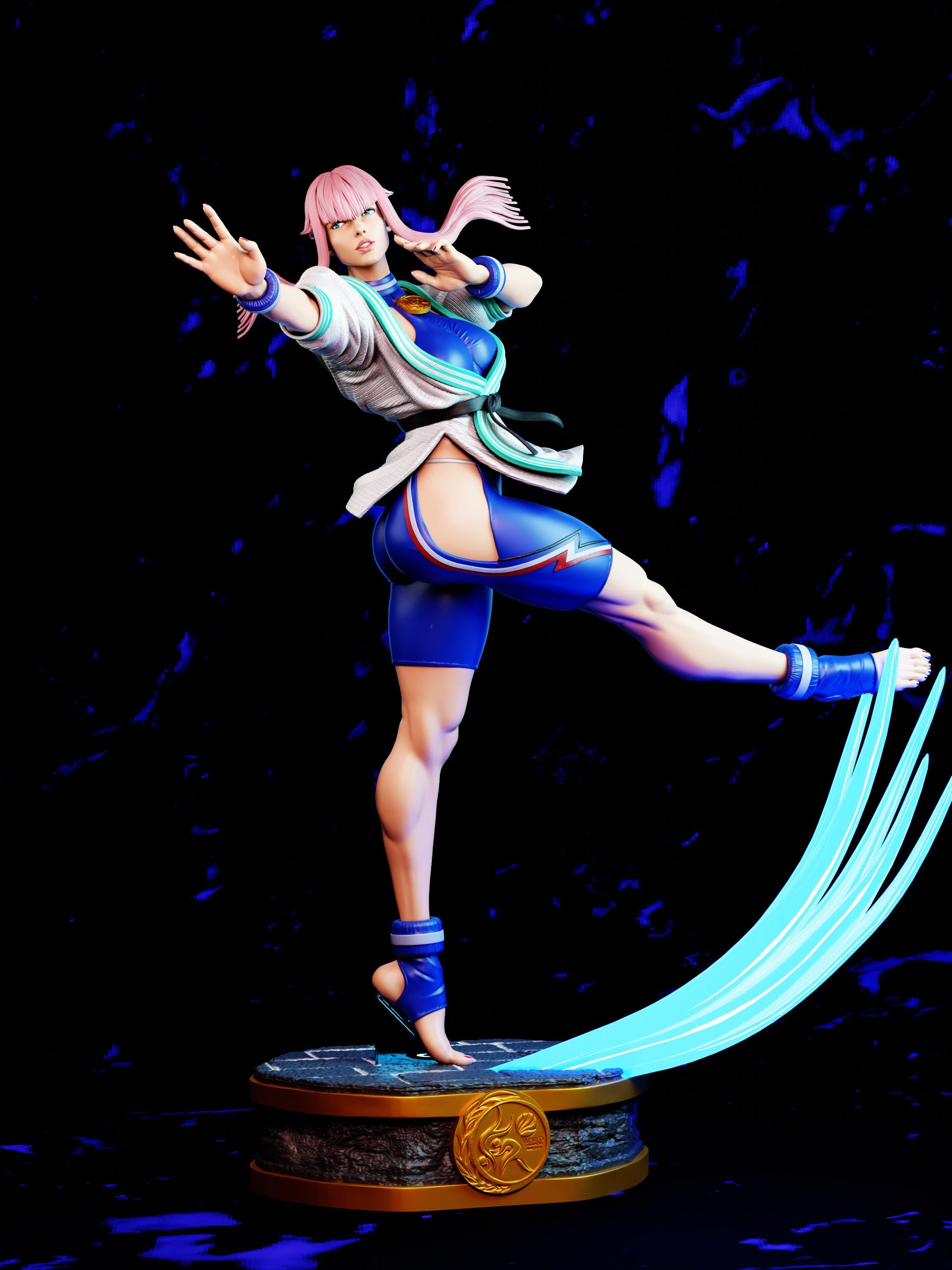 Manon From Street Fighter - STL Model for Resin Printer Figure 3D ...